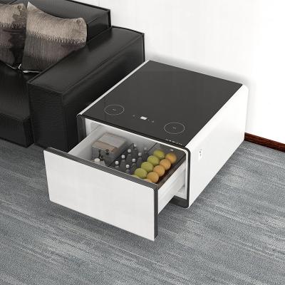 China Modern Living Room Furniture PRIMST Smart Coffee Table with Fridge and Mini Refrigerator for sale