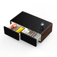 China Living Room Furniture Coffee Table with Kettle Digital Display and Mini Refrigerator for sale
