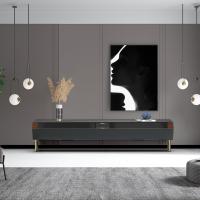 China Modern Wooden Entertainment Wall Unit with Adjustable Height and Built-in Air Conditioner for sale