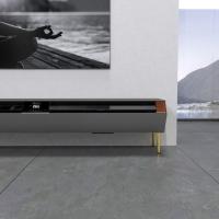 China Chalk Finish TV Cabinet with Air Cond Shelf and Cabinets A Stylish Addition to Any Home for sale