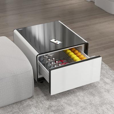 China Wireless Charging Smart Tea Side Table With Compressor And 110-240V Voltage For Bedroom for sale