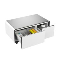 China Modern Living Room Furniture Wireless Charger Coffee Table with Double Fridge Drawers for sale