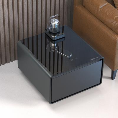 China Stainless Steel Smart Coffee Table with Wireless Charging 65L Capacity Mini Side Table for sale