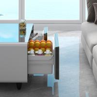 China Modern 75W Frozen Wireless Charging USB Charging Smart Coffee Table for Bedroom Furniture for sale