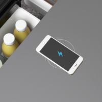 China Built-in Fridge and Wireless Charging Smart Coffee Table for Tempered Glass Furniture for sale