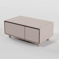 China Living Furniture Modern Coffee Table with Wireless Charging and Mini Refrigerator for sale