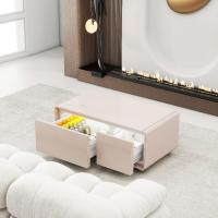China Home Living Furniture Table with Multifunctional Fridge Refrigerator and Wireless Charging for sale
