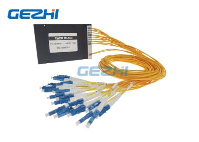 China 1x16 Optical Transport CWDM Module 1310 - 1610nm Wavelength ABS Box for sale