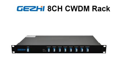 China 1RU Rack Chassis WDM Fiber Optic Multiplexer LC/UPC Duplex For CATV Links for sale