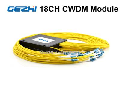 China 18 Channels Passive CWDM Mux Demux Pigtailed Module With Monitor Port for sale
