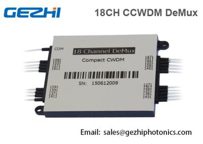 China 18CH Compact CWDM Mux Demux Module Optical Passive Multiplexer for sale