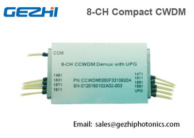China MAN CWDM Mux Demux 1x8 Channels Optical Multiplexer Mini Size for sale