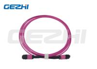 China Customized Length MPO OM4 Patch Cable with Low Insertion Loss for Data Center Connectivity for sale
