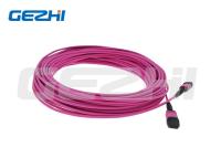 China Customized Length MPO OM4 Patch Cable with Low Insertion Loss for Data Center Connectivity for sale
