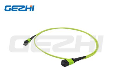 China OM5 Multimode MPO Fiber Optic Patch Cord with Customized Length for Data Center Grade Applications for sale