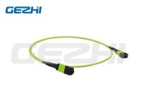 China OM5 Multimode MPO Fiber Optic Patch Cord with Customized Length for Data Center Grade Applications for sale