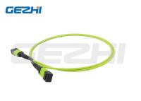 China OM5 Multimode MPO Fiber Optic Patch Cord with Customized Length for Data Center Grade Applications for sale