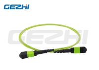 China OM5 Multimode MPO Fiber Optic Patch Cord with Customized Length for Data Center Grade Applications for sale