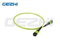 China OM5 Multimode MPO Fiber Optic Patch Cord with Customized Length for Data Center Grade Applications for sale