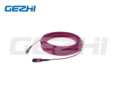 China MPO 8 Core OM4 Multimode Patch Cable Series MPO LC Patch Cord Pigtail for sale