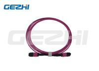 China MPO 8 Core OM4 Multimode Patch Cable Series MPO LC Patch Cord Pigtail for sale