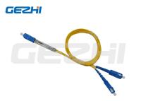 China Low Insertion Loss 1x2 PLC Splitter with Steel Tube Package for FTTH Networks for sale