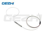 China 1x4 Port Bare Fiber Optic PLC Splitter Steel Tube Optical Splitter No Connector for sale
