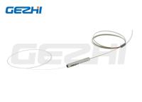 China 1x4 Port Bare Fiber Optic PLC Splitter Steel Tube Optical Splitter No Connector for sale