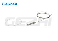China Fiber Optical Mini PLC Splitter 1x4 Single Mode APC UPC Steel Tube for sale