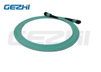 China 12 Core Custom Fiber Optic Patch Cables MPO / MTP OM3/OM4 for sale