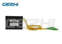 China ABS Cassette Type 1X4 PLC Splitter Module with Low Insertion Loss for FTTX Networks for sale