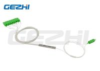 China Mini Type SC APC 1x8 PLC Splitter Fiber Optic Passive Components for FTTH Applications for sale