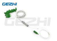 China FTTH Network Fiber Optic Mini PLC Splitter 1x16 Port with SC APC Connector for sale