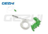 China FTTH Network Fiber Optic Mini PLC Splitter 1x16 Port with SC APC Connector for sale