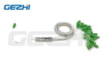 China SC APC 1x32 Optical PLC Splitter Steel Tube Type with G657A1 Fiber for FTTH Applications for sale