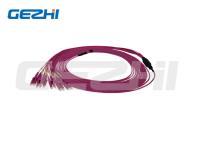 China MPO Female to LC UPC Duplex OM4 Breakout Cable 8 12 24 Core Fiber Optic Cable Fiber Optic Patch Cord for sale