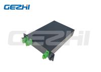 China LGX Cassette Type FTTH PLC Splitter 1x2 Fiber Optic ABS Box PLC Splitter for sale