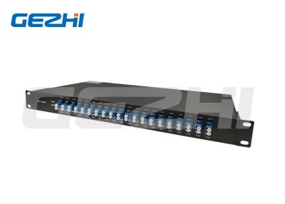 China 18CH CWDM Mux Demux Module 1270 - 1610nm LC/UPC 20nm Multiplexer for sale