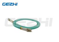 China 3.0mm Simplex Fiber Optic Patch Cord OM3 LC LC Aqua 1m Multimode for sale