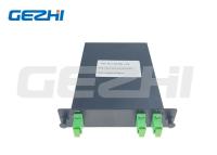 China 1x2 LGX Box Fiber Optical Splitter with SC/APC Connector for FTTH FTTA Distribution for sale