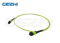 China Low Insertion Loss 100GbE MPO/MTP Fiber Optic Patch Cord For FTTX Customized Length for sale