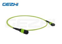 China Low Insertion Loss 100GbE MPO/MTP Fiber Optic Patch Cord For FTTX Customized Length for sale
