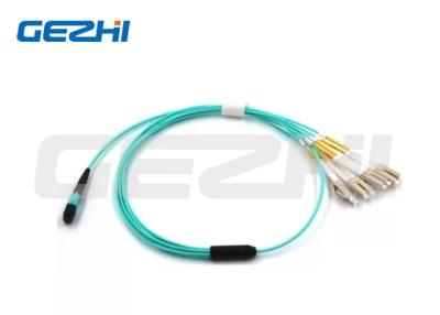 China 2M 8 Core OM3 MPO Patch Cord with LSZH Jacket for High-Density Data Centers for sale
