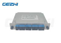 China 1260nm 1650nm 1x8 1x16 PLC Splitter LGX Box Cassette Card Inserting for sale