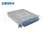 China 1260nm 1650nm 1x8 1x16 PLC Splitter LGX Box Cassette Card Inserting for sale