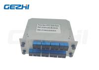 China 1260nm 1650nm 1x8 1x16 PLC Splitter LGX Box Cassette Card Inserting for sale