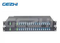 China 16 Channels Dual Fiber DWDM Mux Demux Module with 1U Rack Mount LC UPC Connector for sale