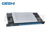 China 40CH AAWG DWDM Module MUX DEMUX Single Fiber 0.7m Length for WDM Transmission for sale