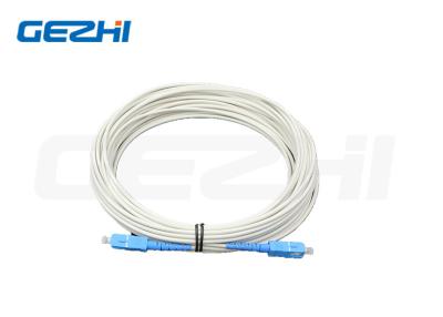 China SC APC Singlemode Simplex Fiber Optic Armord Patchcord for sale