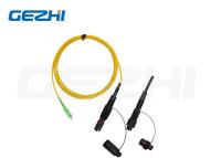 China SC 9/125μm Simplex Fiber Optic Waterproof Patch Cord for sale